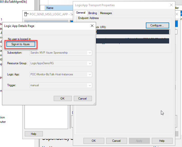 BizTalk Server Logic App Adapter Configurations strange behaviors – #2 Sign-in to Azure doesn’t ...
